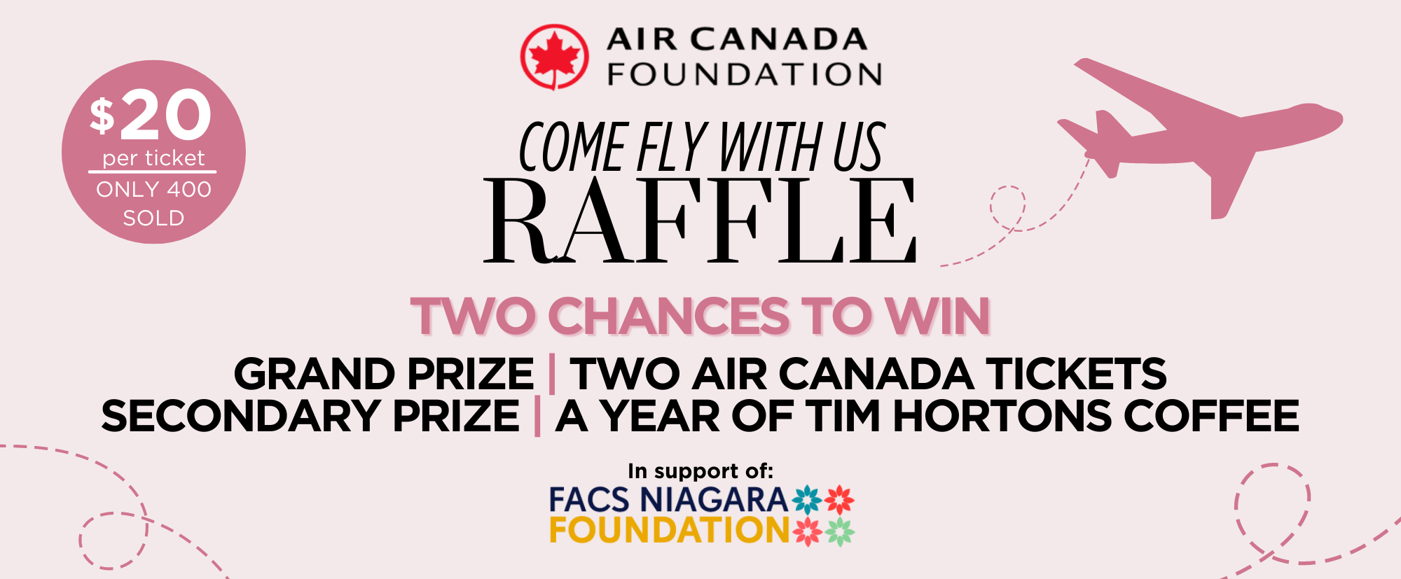Air Canada Raffle 2024 – FACS Niagara Foundation
